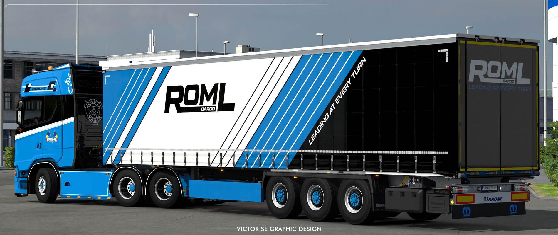 ROML CARGO SPECIAL SCANIA S 2016 AND KRONE PROFILINER SKINPACK V1.0 ETS2 - Euro Truck Simulator ...