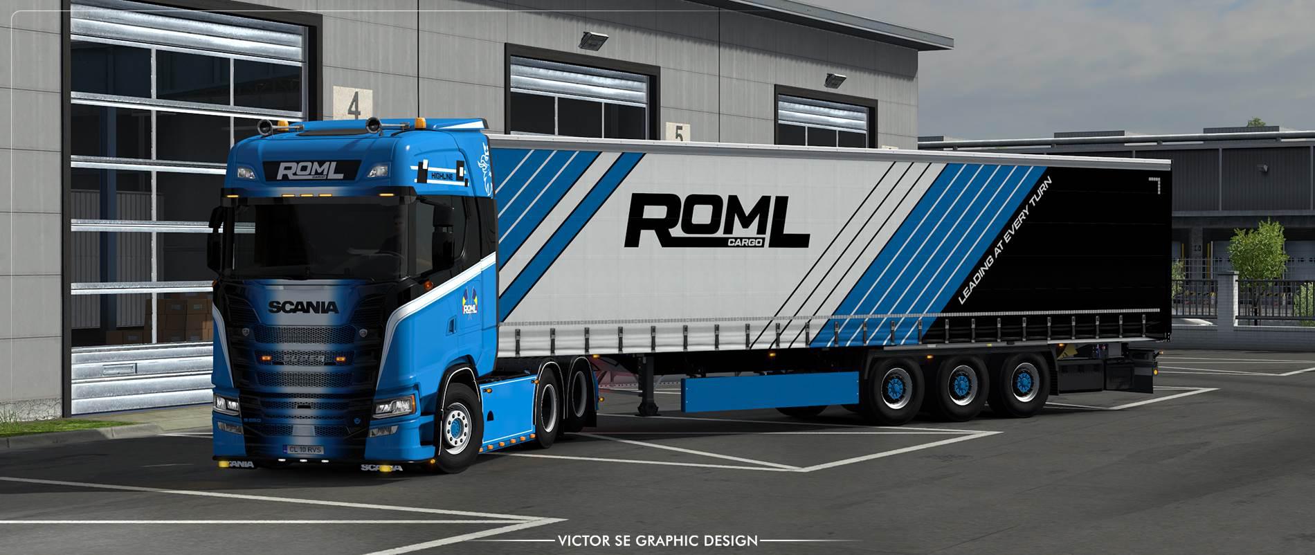 ROML CARGO SPECIAL SCANIA S 2016 AND KRONE PROFILINER SKINPACK V1.0 ETS2 - Euro Truck Simulator ...