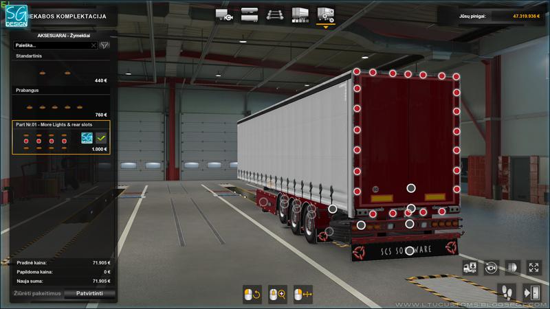 SCS TRAILER TUNING PACK v1.7 ETS2 - Euro Truck Simulator 2 Mods | American Truck Simulator Mods
