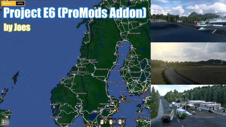 Project E6 - Promods Addon v1.46 ETS2 - Euro Truck Simulator 2 Mods | American Truck Simulator Mods