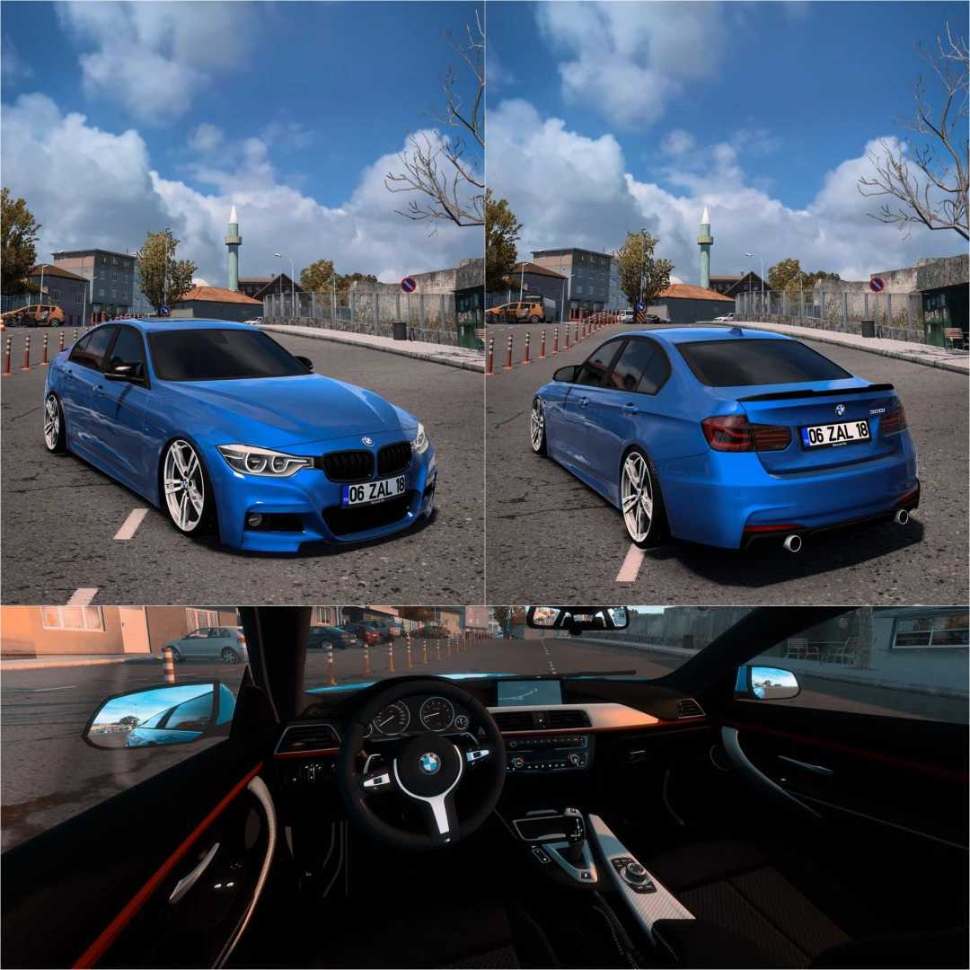 BMW 320i F30 M Package Fixed 1 46 x ETS2 Euro Truck Simulator 2 Mods