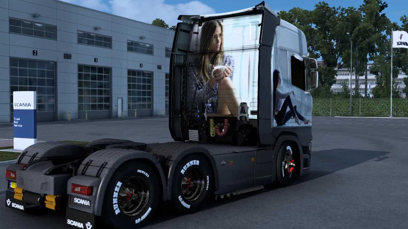 Scania Woman Skin 01 1.46 ETS2 - Euro Truck Simulator 2 Mods | American Truck Simulator Mods
