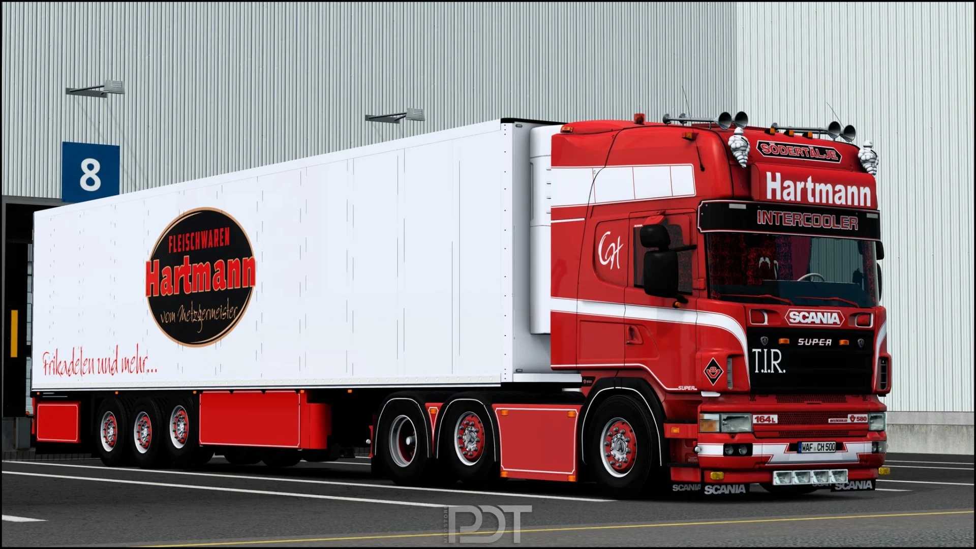 Scania 164L 580 4-series + Trailer "Hartmann" 1.47 ETS2 - Euro Truck Simulator 2 Mods | American ...
