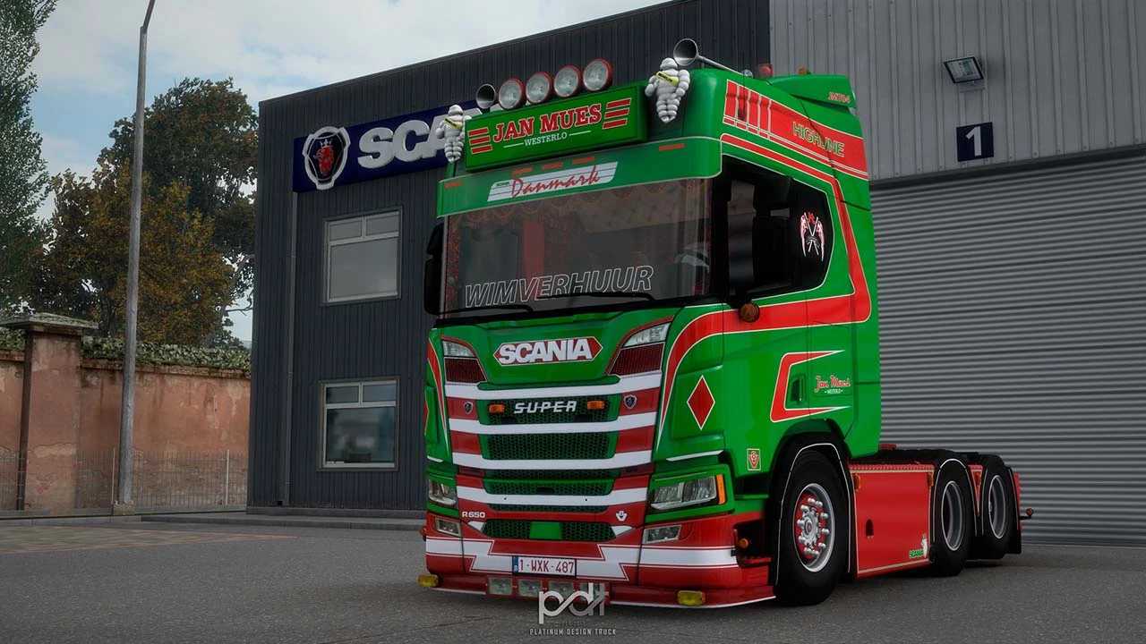 Scania R650 + Trailer Jan Mues v6.0 ETS2 - Euro Truck Simulator 2 Mods | American Truck ...