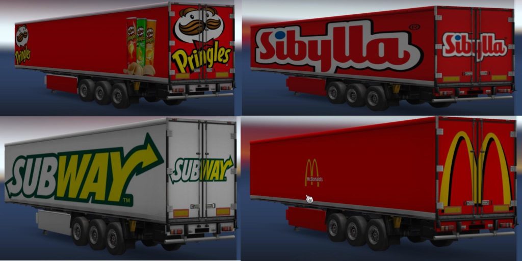 FOOD TRAILER PACK 1.19.XX For ETS 2 - Euro Truck Simulator 2 Mods ...