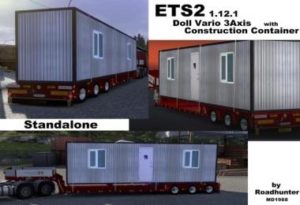 DOLL VARIO 3AXIS CONSTRUCTION CONTAINER V1 for ETS2 - Euro Truck ...