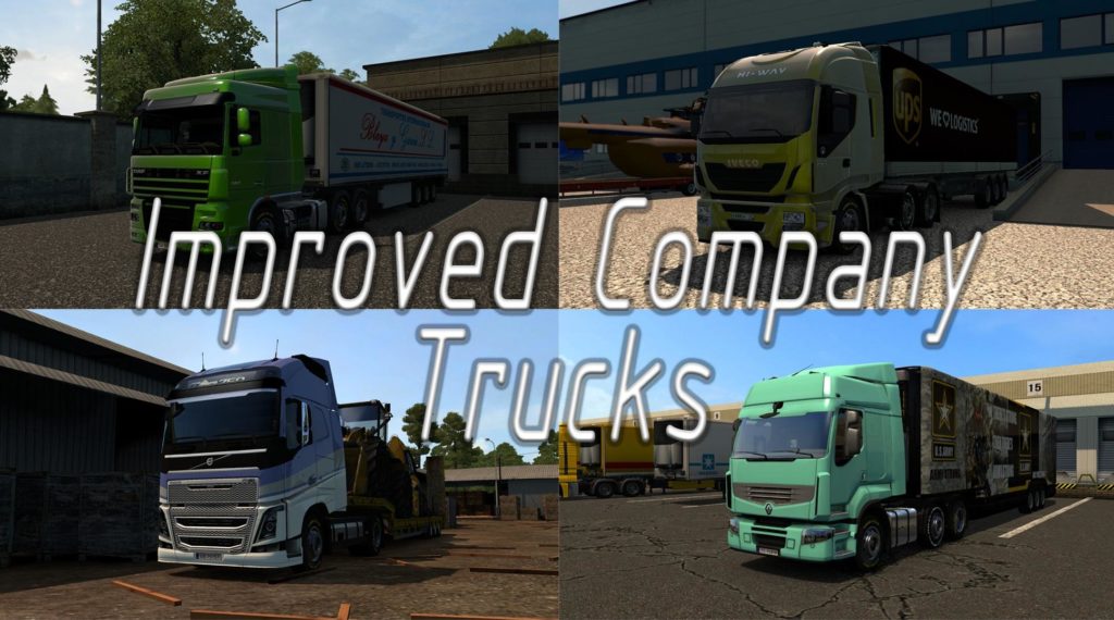 IMPROVED COMPANY TRUCKS MOD ETS2 - Euro Truck Simulator 2 Mods ...