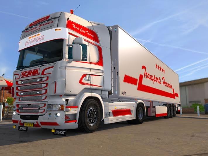 HERVOUIN TRANSPORT RJL Skin - Euro Truck Simulator 2 Mods | American ...