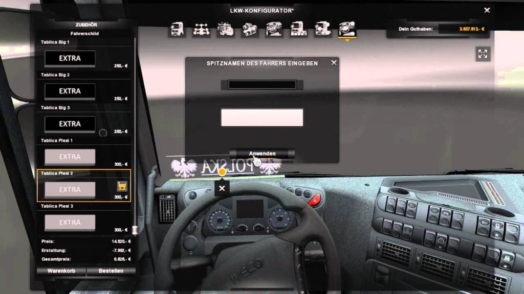 NEW NAME PLATE ETS2 - Euro Truck Simulator 2 Mods | American Truck Simulator Mods