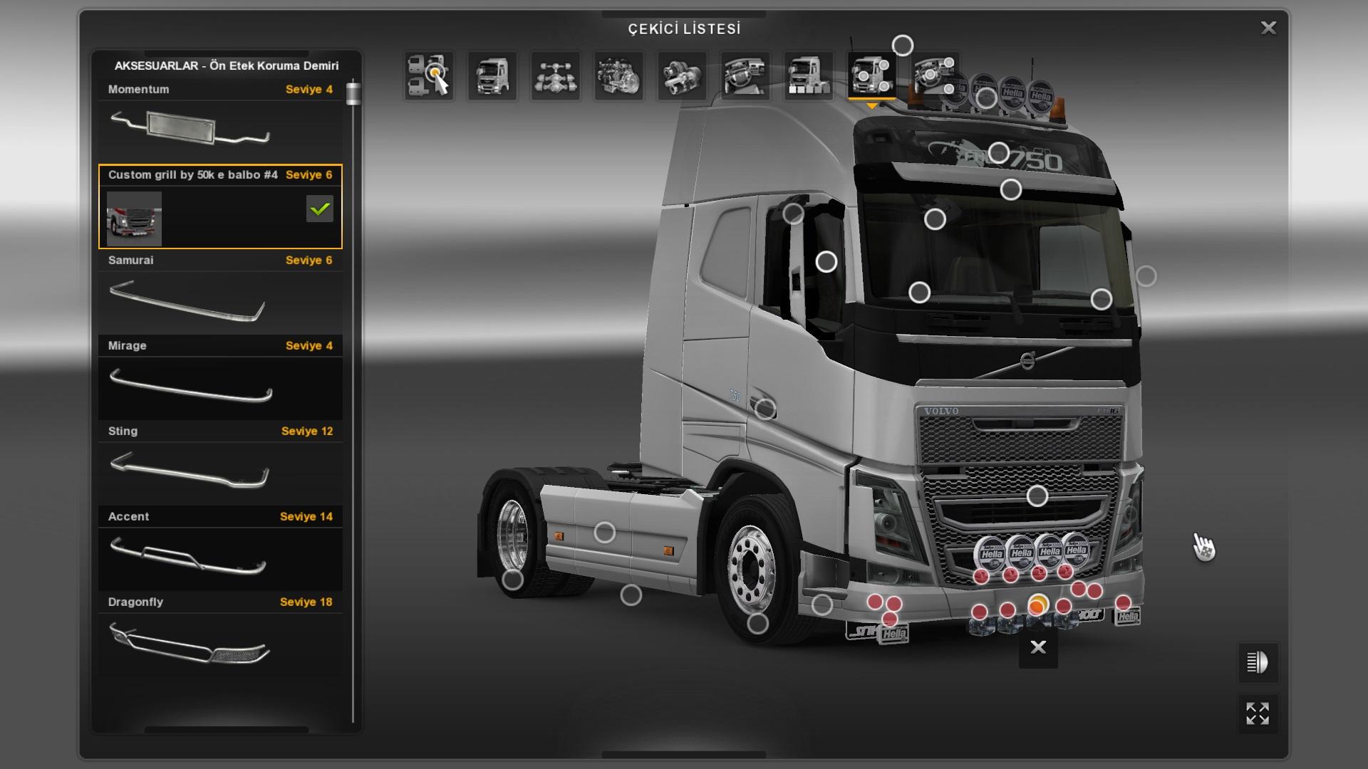VOLVO LIGHT TUNING for ETS2 - Euro Truck Simulator 2 Mods | American ...