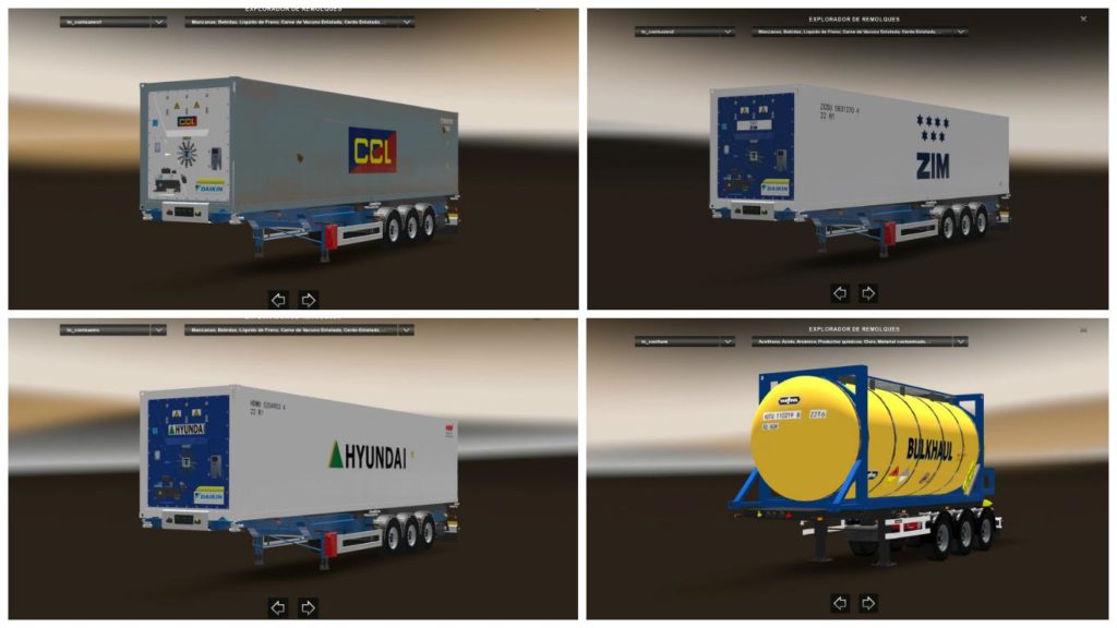 CONTAINER PACK V1.0 For ETS 2 - Euro Truck Simulator 2 Mods | American ...