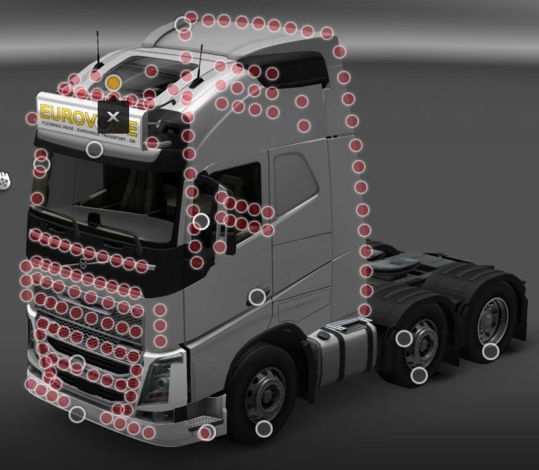 DEVIL ROOFGRILL AND LIGHTSIGN + ADDONS Mod - Euro Truck Simulator 2 ...