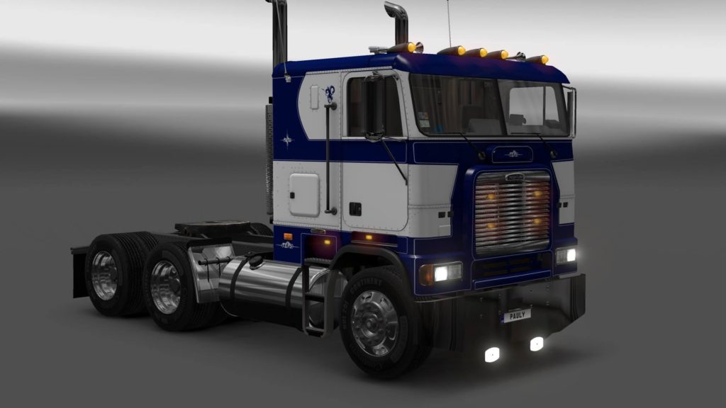 FREIGHTLINER FLB CUSTOM BLUE SKIN 1.22 Mod - Euro Truck Simulator 2 ...