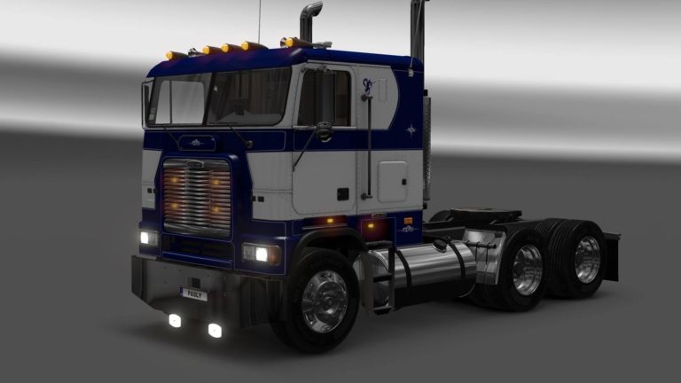 FREIGHTLINER FLB CUSTOM BLUE SKIN 1.22 Mod - Euro Truck Simulator 2 ...