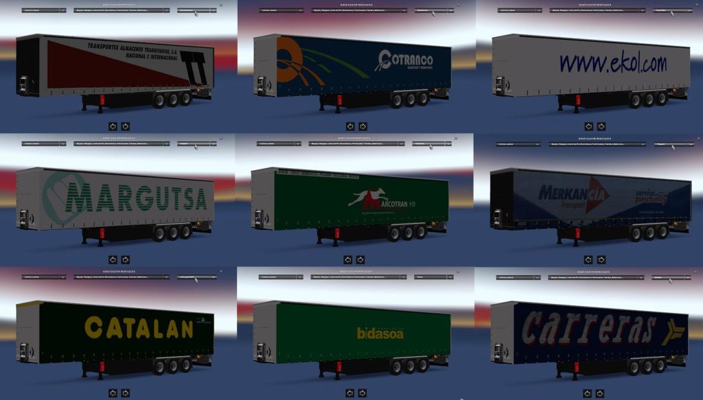 SPAIN TRAILERS PACK V1.0 For ETS2 - Euro Truck Simulator 2 Mods | American Truck Simulator Mods