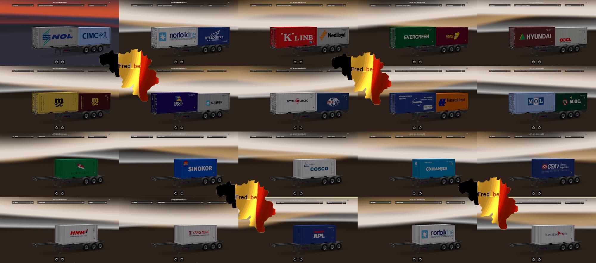 TRAILER PACK CONTAINER V1.22 ETS2 - Euro Truck Simulator 2 Mods ...