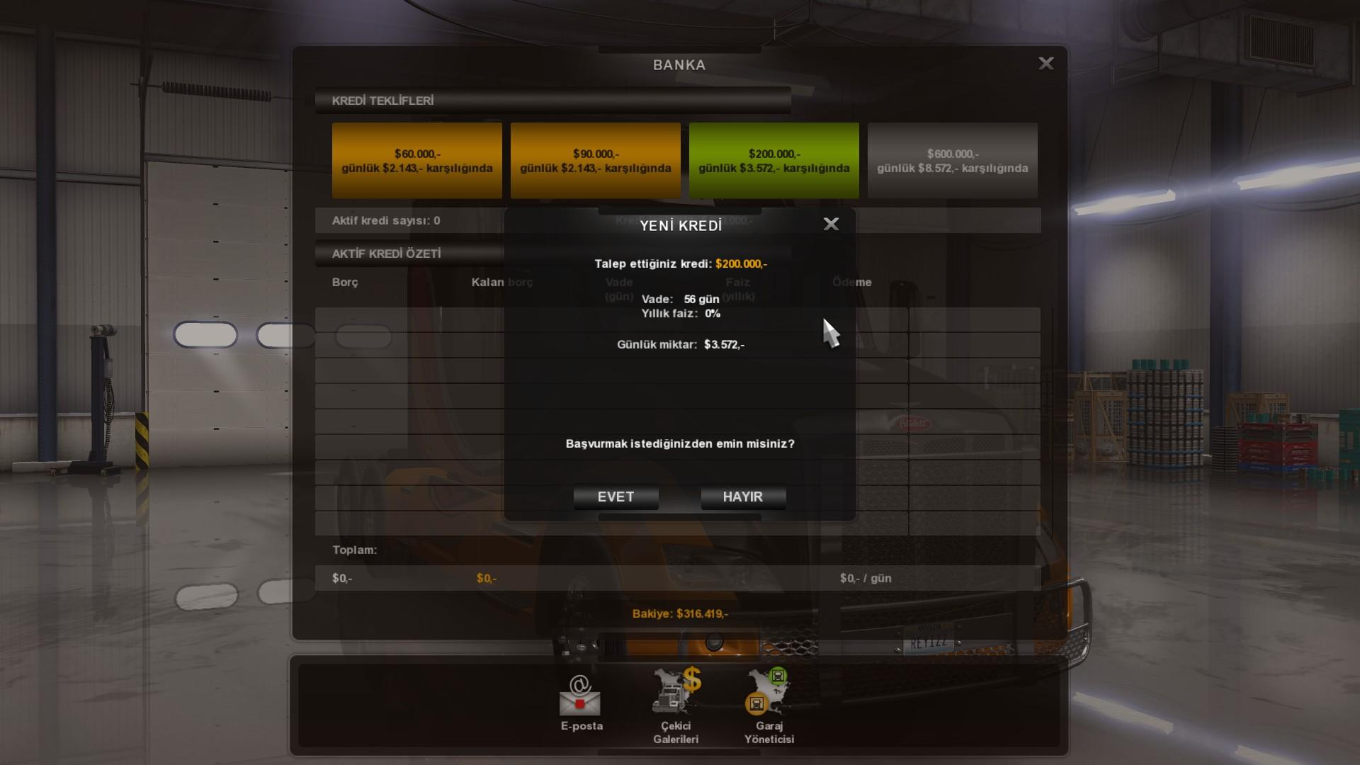 HIGH BANK LOAN AND ZERO INTEREST 1.0.4S ATS - Euro Truck Simulator 2 ...