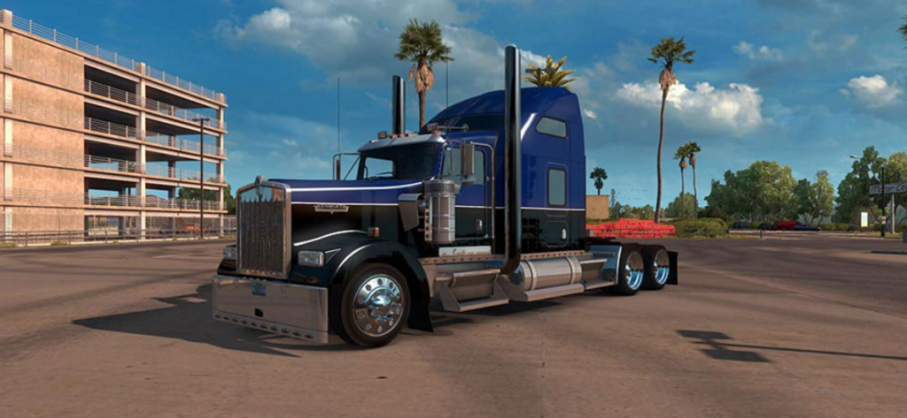 Kenworth W900 Custom Black and Blue ATS Skin - Euro Truck Simulator 2 ...