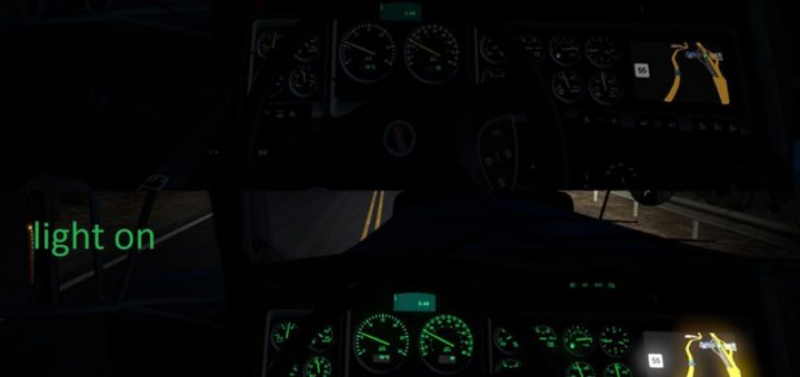 Freightliner Cascadia Custom Dashboard v1.1 ATS - Euro Truck Simulator ...