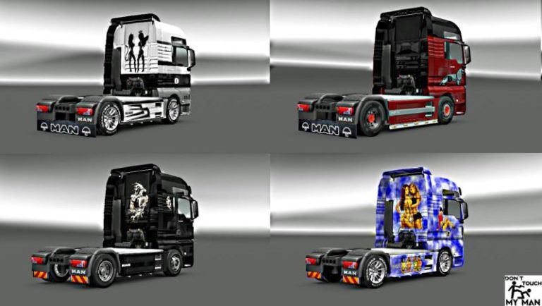 4X MAN SKINS V1.0 ETS2 - Euro Truck Simulator 2 Mods | American Truck ...