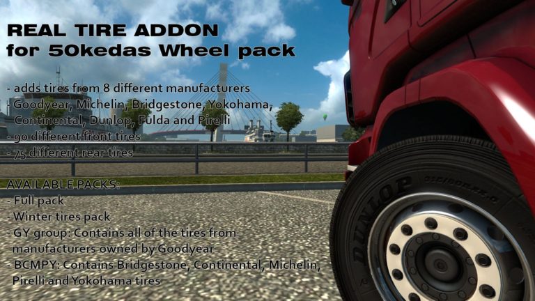 REAL TIRE MOD V4.5 ETS2 - Euro Truck Simulator 2 Mods | American Truck ...