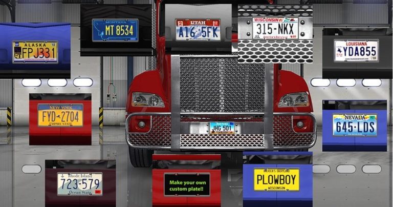 LICENSE PLATES V1.0 for ATS - Euro Truck Simulator 2 Mods | American ...