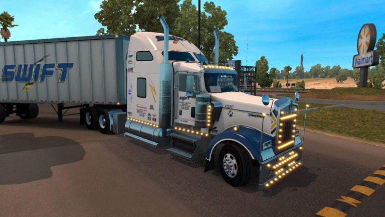 SWIFT TRANSPORTATION KENWORTH W900 [UPDATED] MOD for ATS - Euro Truck ...
