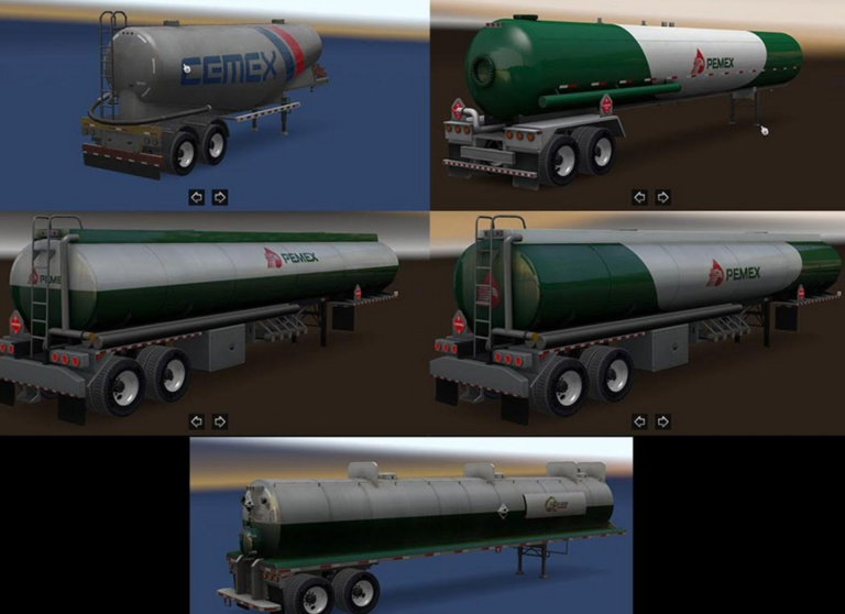 Skins Trailers Mexico-USA Companies 1.2 ATS - Euro Truck Simulator 2 ...