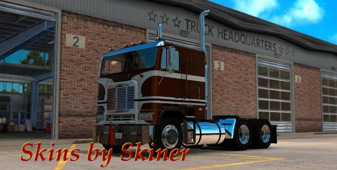Freightliner FLB edit by AlexeyP Pure Vintage Skin ATS for ATS - Euro ...