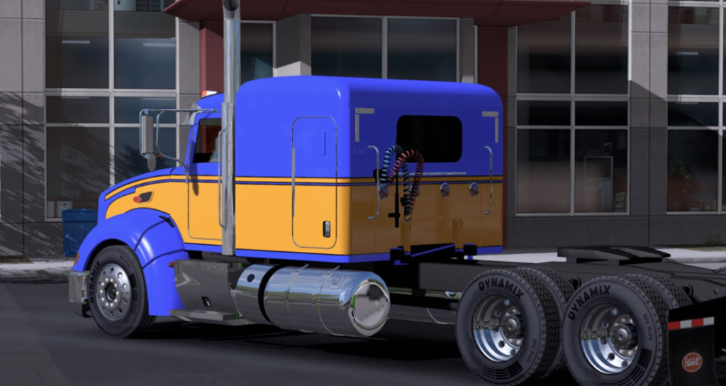 Peterbilt 386 Blue, Gold, Black ATS Mod - Euro Truck Simulator 2 Mods ...
