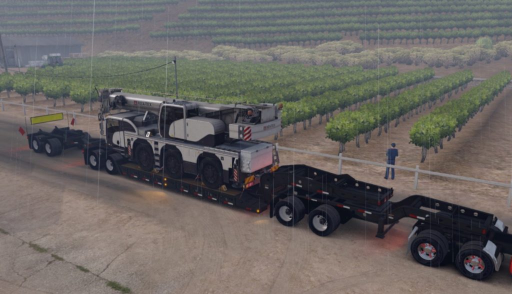 Long Oversized Magnitude 55l with a Load Off-road Crane ATS - Euro ...
