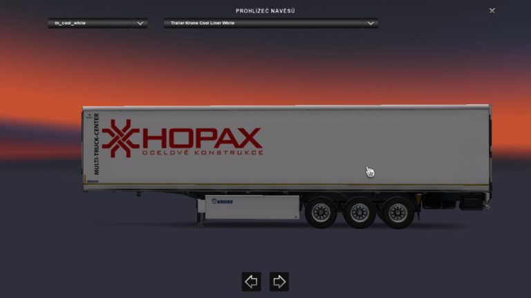 TRAILER KRONE HOPAX CZ WHITE ETS2 - Euro Truck Simulator 2 Mods ...