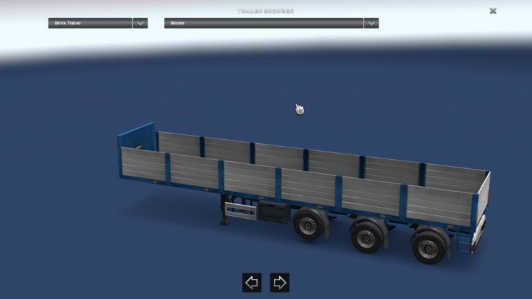 EMPTY BRICK TRAILER ALL VERSIONS ETS2 - Euro Truck Simulator 2 Mods | American Truck Simulator Mods