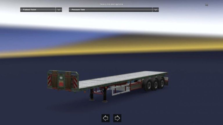 EMPTY FLATBED TRAILER SUPPORT 1.30.X MOD - Euro Truck Simulator 2 Mods | American Truck ...