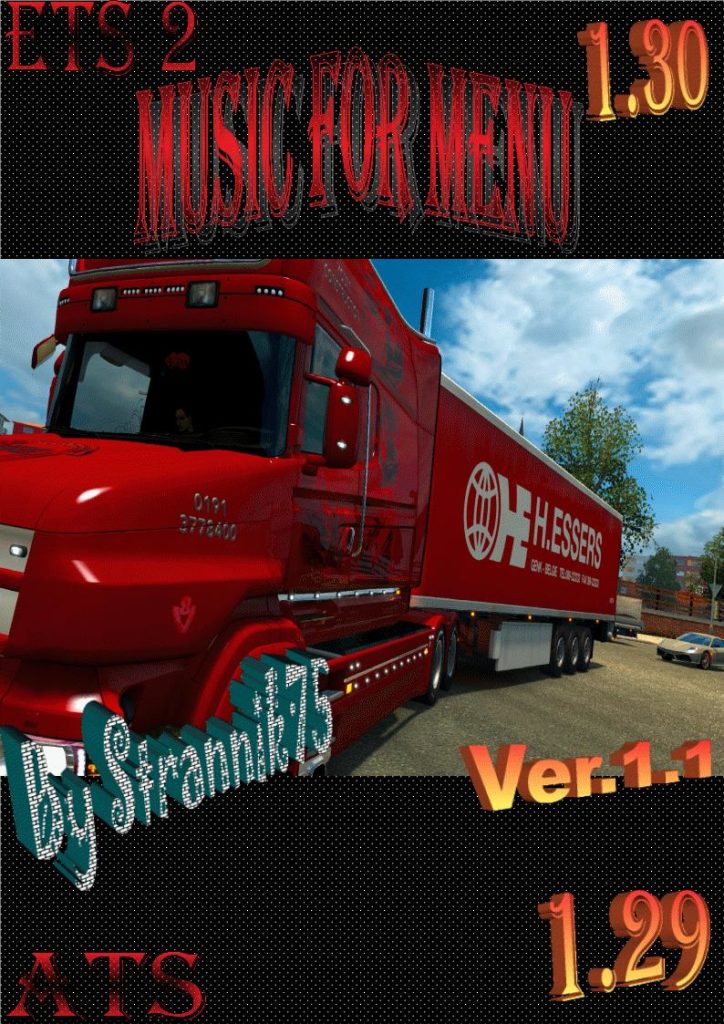 MUSIC FOR MENU V1.1 SOUNDS MOD - Euro Truck Simulator 2 Mods | American ...