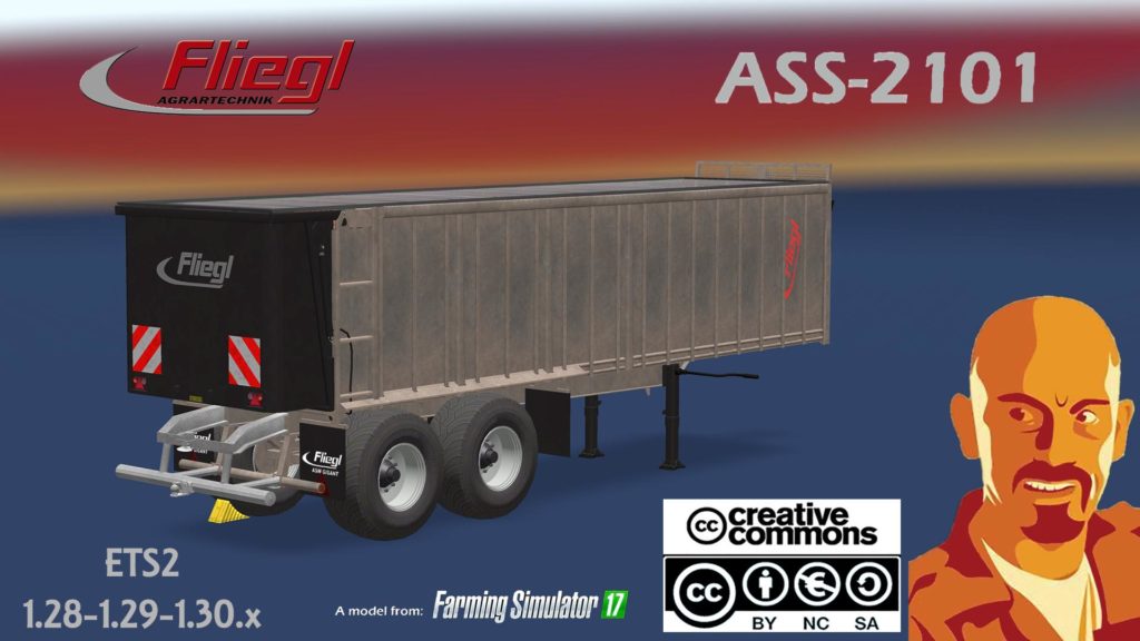 FLIEGL ASS-2101 AGRAR TRAILER ETS2 1.30.X MOD - Euro Truck Simulator 2 ...