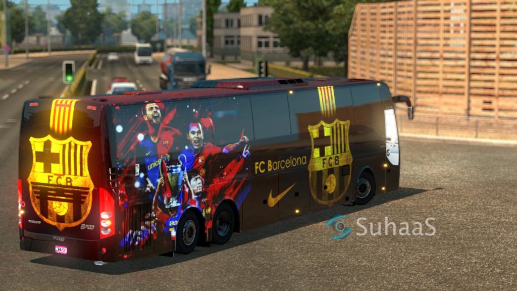 FC BARCELONA VOLVO BUS SKIN V1.0 - Euro Truck Simulator 2 Mods ...