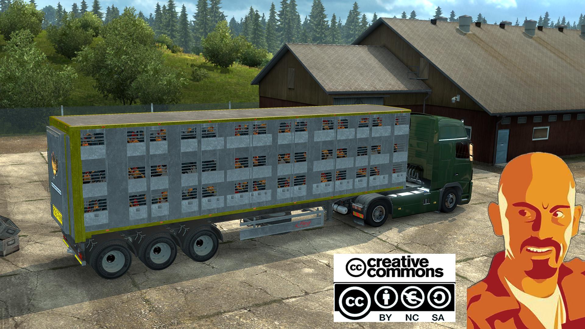 FLIEGL ANIMAL TRANSPORT TRAILER ETS2 1.28 - 1.30.X MOD - Euro Truck ...