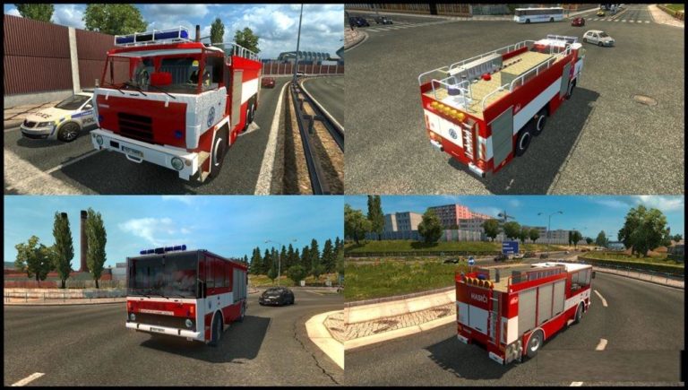 TATRA AND LIAZ FIREFIGHTER TRAFFIC V1.0 MOD - Euro Truck Simulator 2 ...