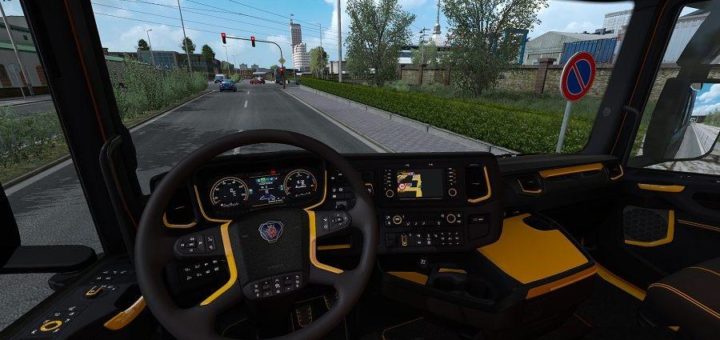 Kingcustom BLUE STARS interior 1.47+1.51 ETS2 - Euro Truck Simulator 2 ...