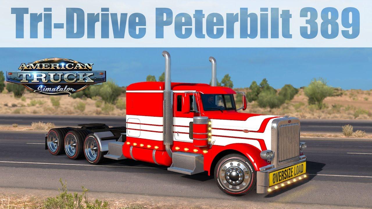 Tri-Drive Peterbilt 389 by Bu5ted 1.31.x for ATS - Euro Truck Simulator ...