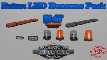 BigT Britax LED Beacons Pack1.31.x Mod - Euro Truck Simulator 2 Mods ...