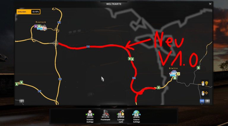 MOD MAP EXTENSION V1.0 FOR ETS2 MAP MOD - Euro Truck Simulator 2 Mods ...
