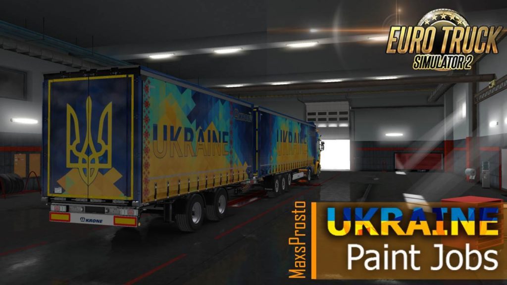 UKRAINE TRAILER SKIN 1.33 ETS2 - Euro Truck Simulator 2 Mods | American ...