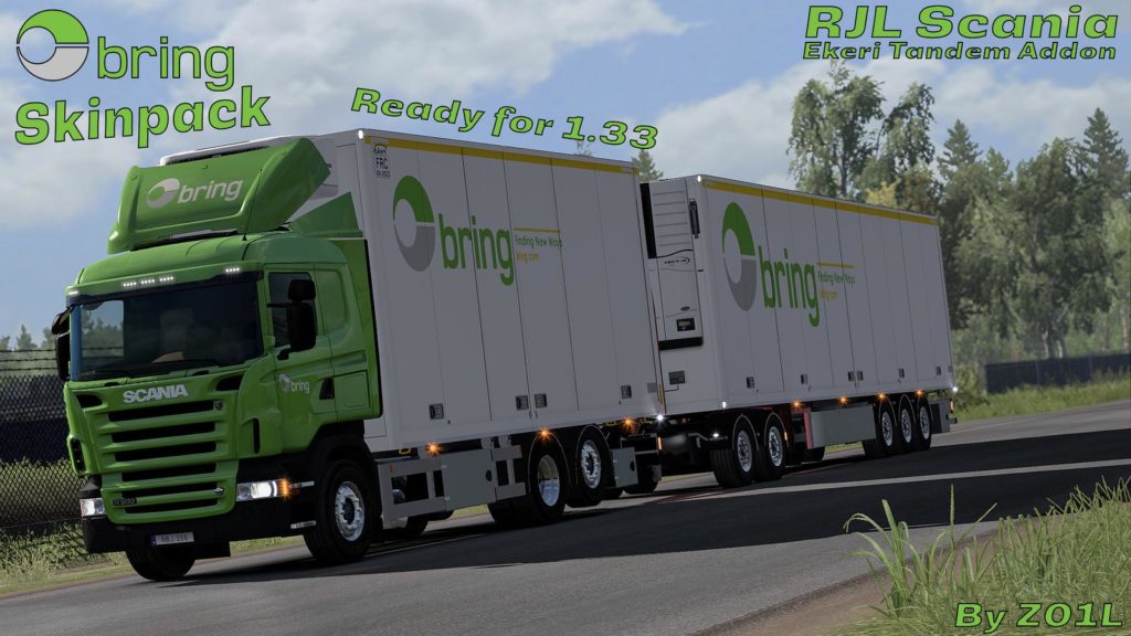 BRING SKIN PACK FOR KAST'S EKERI TANDEM ADDON FOR RJL V1.0 ETS2 - Euro ...