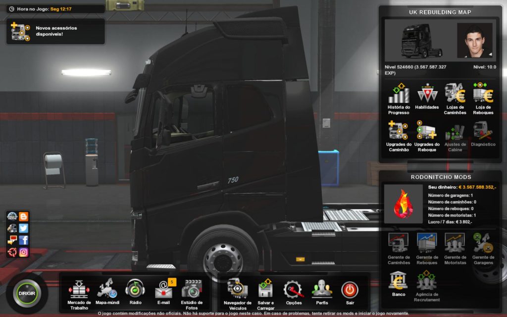 PROFILE UK REBUILDING MAP BY KP SOFTWARE MOD - Euro Truck Simulator 2 ...