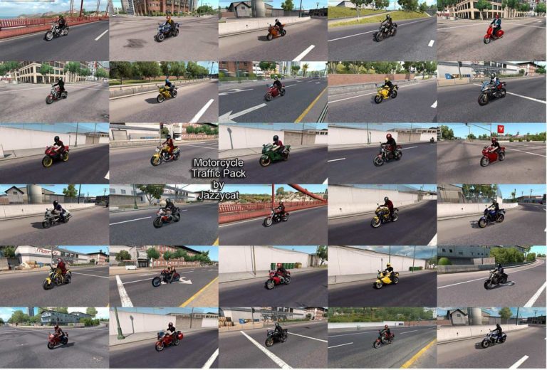 Motorcycle Traffic Pack v2.6 ATS - Euro Truck Simulator 2 Mods ...