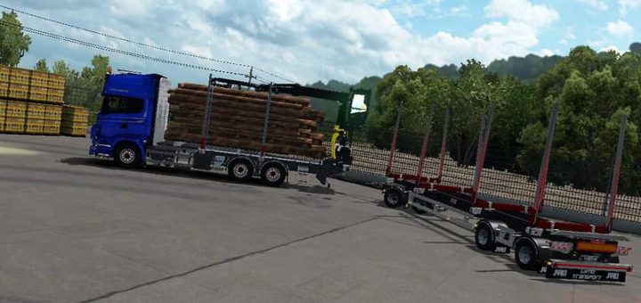 JYKI TIMBER TANDEM TRAILER V1.3.3 ETS2 - Euro Truck Simulator 2 Mods ...