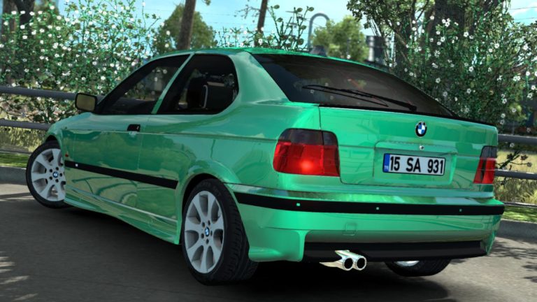 BMW E36 COMPACT V1R10 1.35.X CAR - Euro Truck Simulator 2 Mods ...
