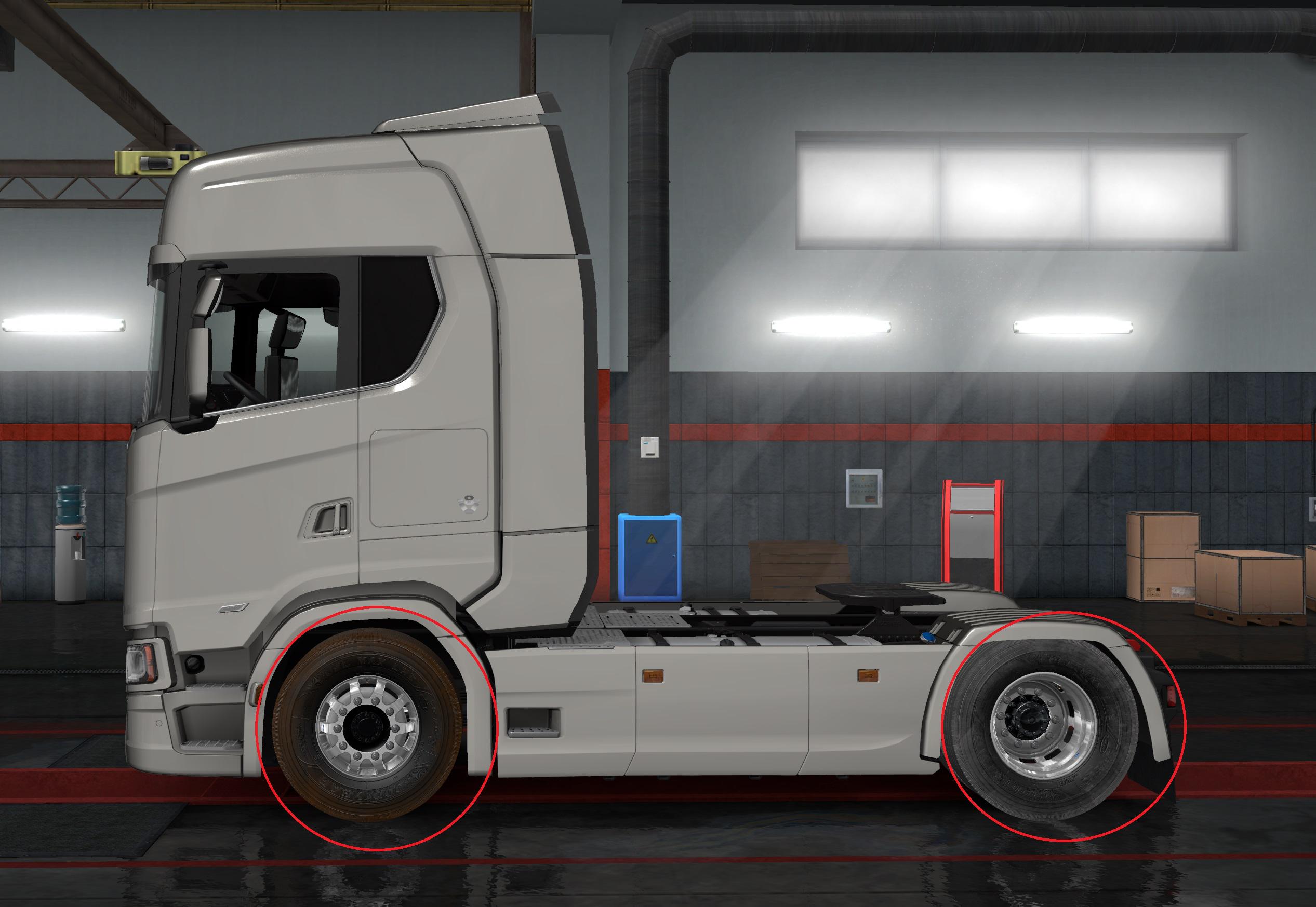 WHELL TIRES V1.0.0.0 TUNING MOD - Euro Truck Simulator 2 Mods ...